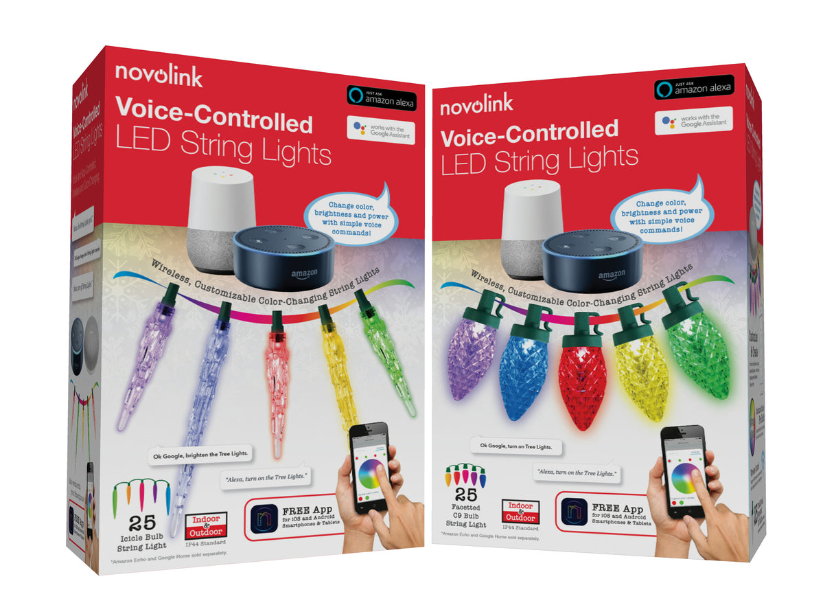 Voice-Controlled LED String Lights | shopNovolink